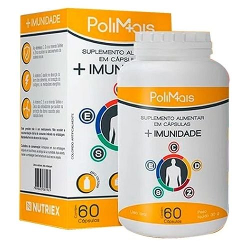 PoliMais + imunidade CDZSE 60 cápsulas - NUTRIEX | ONE Pharma